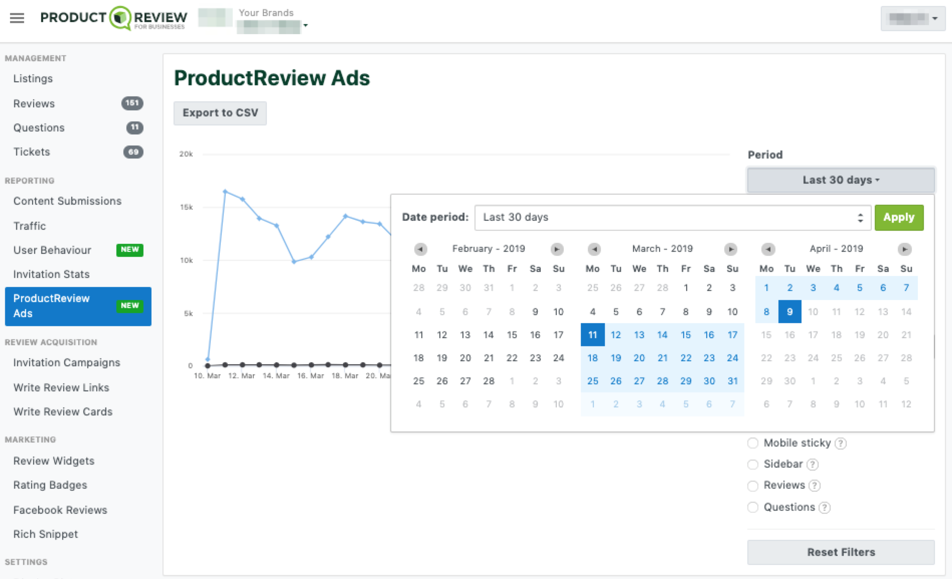 How do I separate the performance of my ProductReview Ads on my own ...
