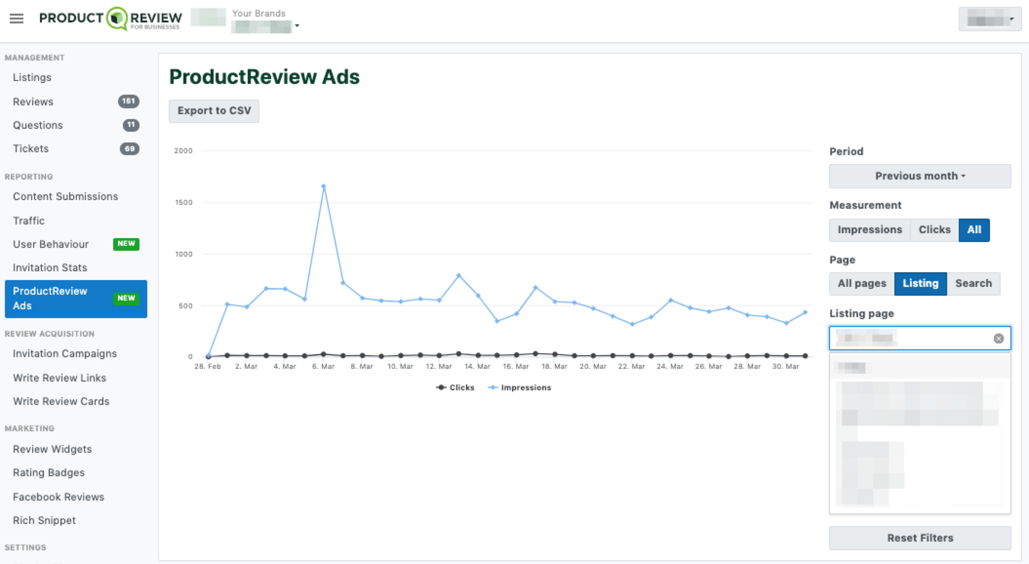 How do I separate the performance of my ProductReview Ads on my own ...